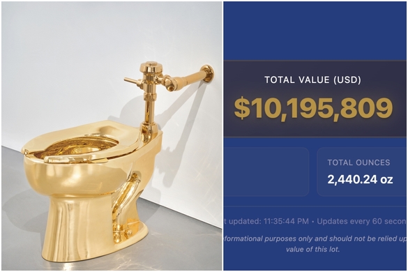 The art world's most infamous toilet is heading to New York auction for ...