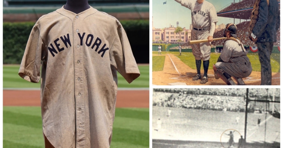 Babe Ruth's "Called Shot" jersey on track to smash the auction record ...