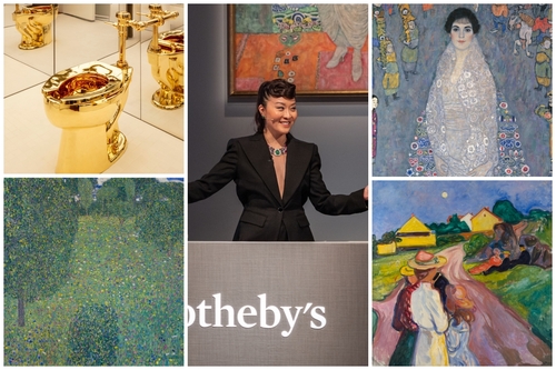 Sotheby's US$706m record night: $12m gold toilet, $391m Klimt, and the ...