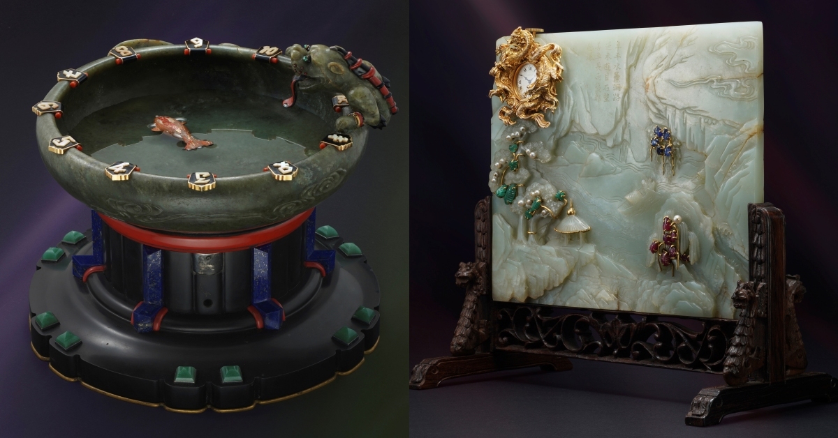 One-of-a-kind Cartier timepieces built into rare Chinese jade antiques ...
