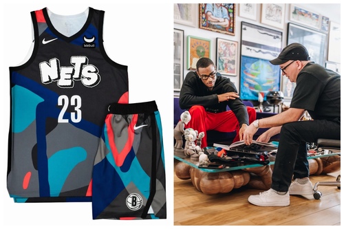 同市人气艺术家KAWS操刀主理 NBA篮网城市版球衣8月开售 | 拍卖新闻 | THE VALUE | 艺术新闻