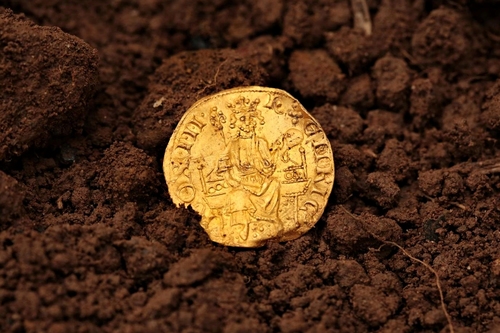 金属探测器农田寻宝 英汉觅700年历史金币估价RMB 170万 | 拍卖新闻 | THE VALUE | 艺术新闻